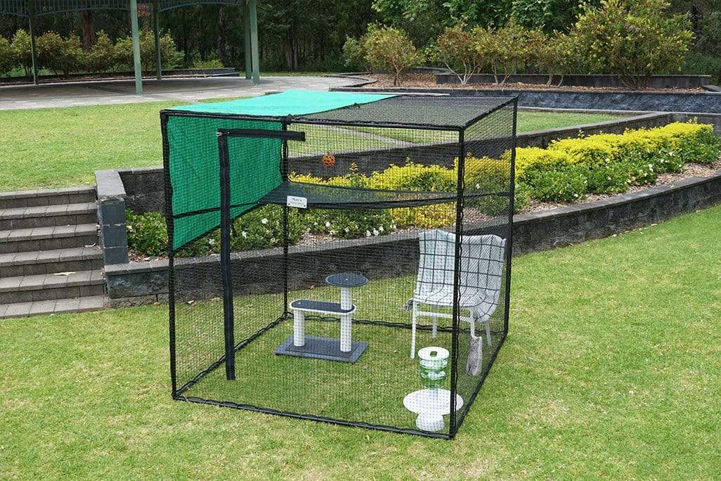 Single Size 1.8m Free-Standing Cat Enclosure – Catnets New Zealand